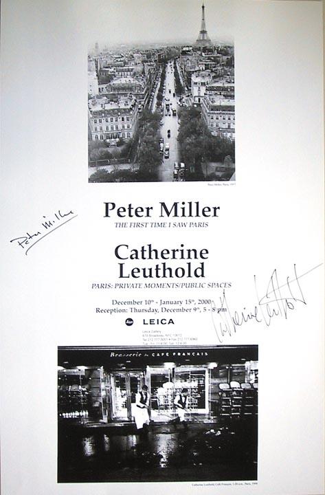 Paris (SIGNED by Peter & Catherine Leuthold: a poster) by MILLER, Peter ...