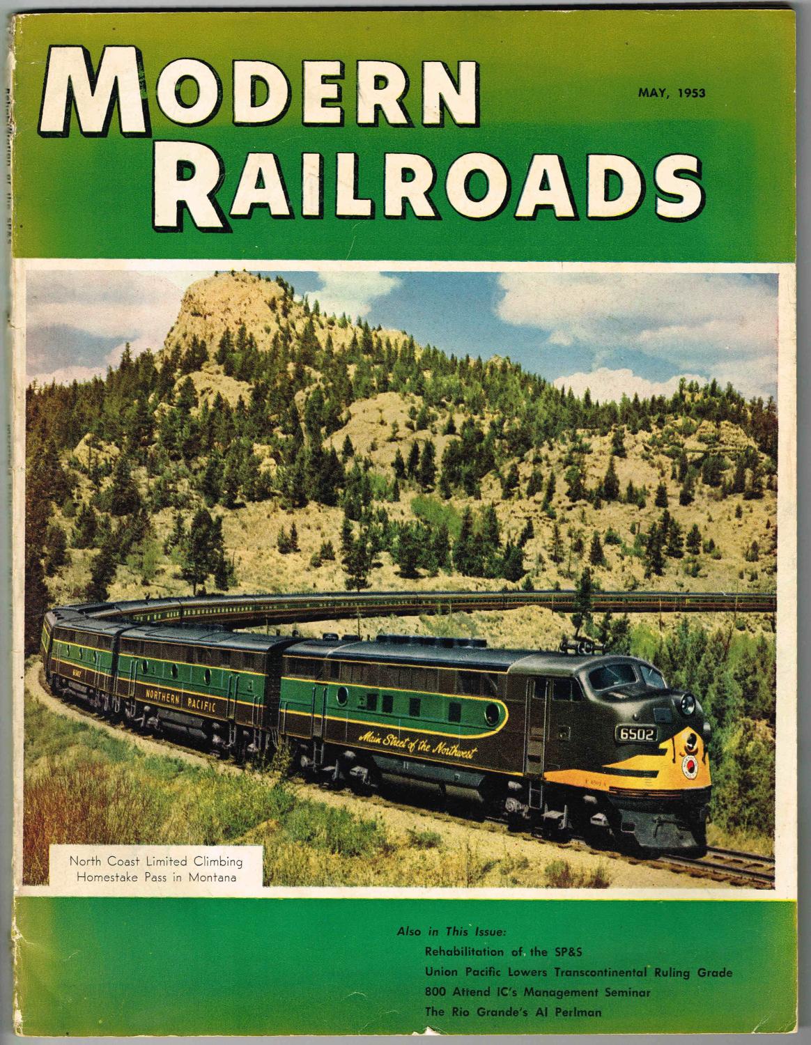 MODERN RAILROADS: May 1953, Volume Eight, Number Five by Richter, Frank ...