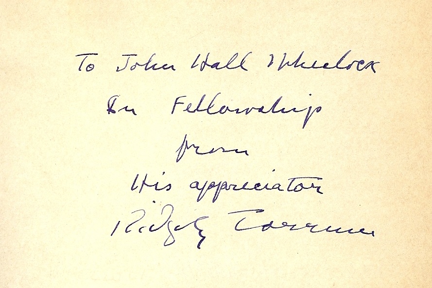 POEMS by TORRENCE, RIDGELY: (1941) Signed by Author(s) | Antic Hay Books