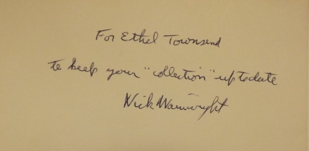 THE IRVINE STORY von WAINWRIGHT, Nicholas B.: (1964) Signed by Author(s ...