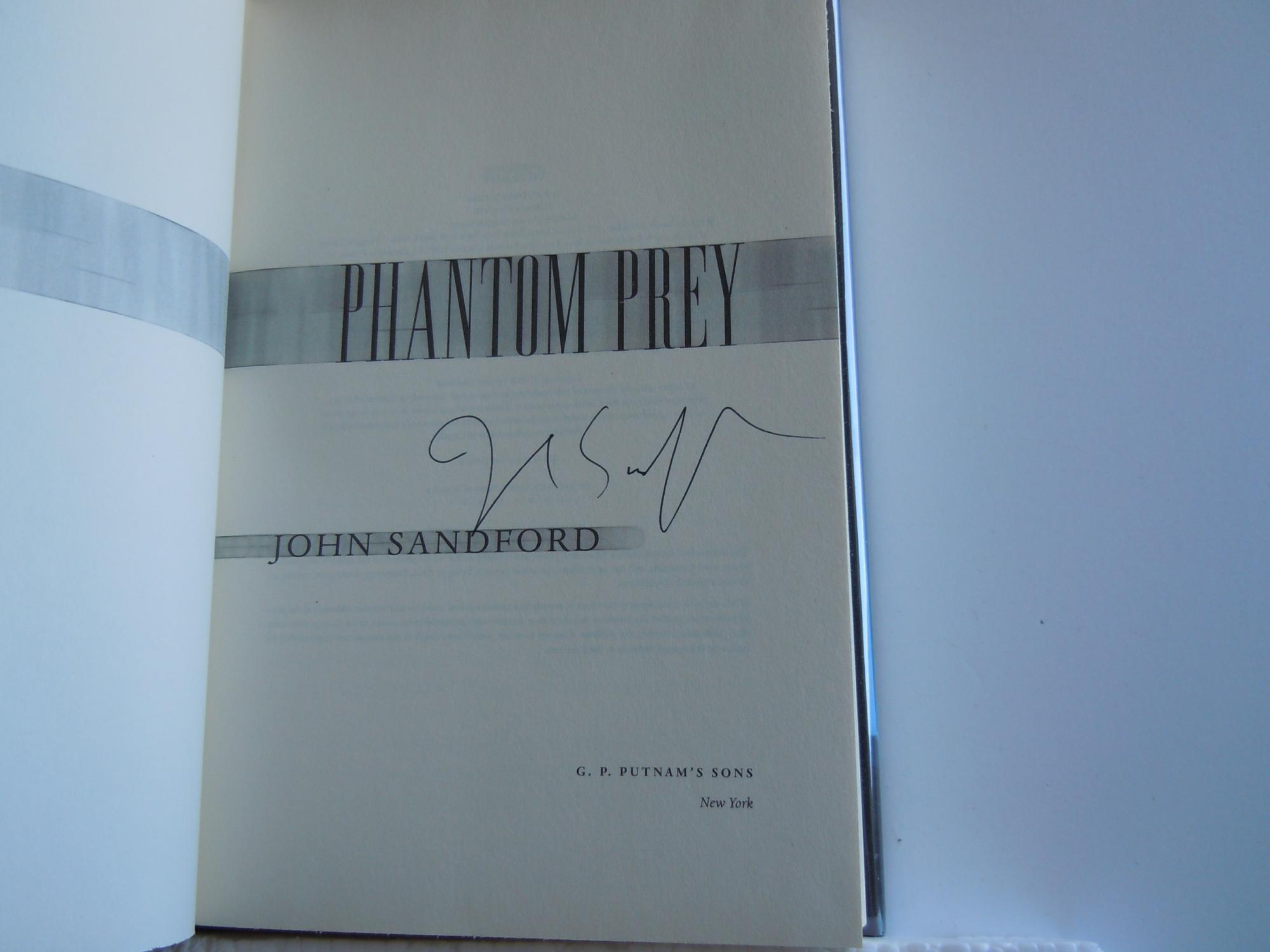 Phantom Prey by Sandford, John: Near Fine Hardcover (2008) 1st Edition ...