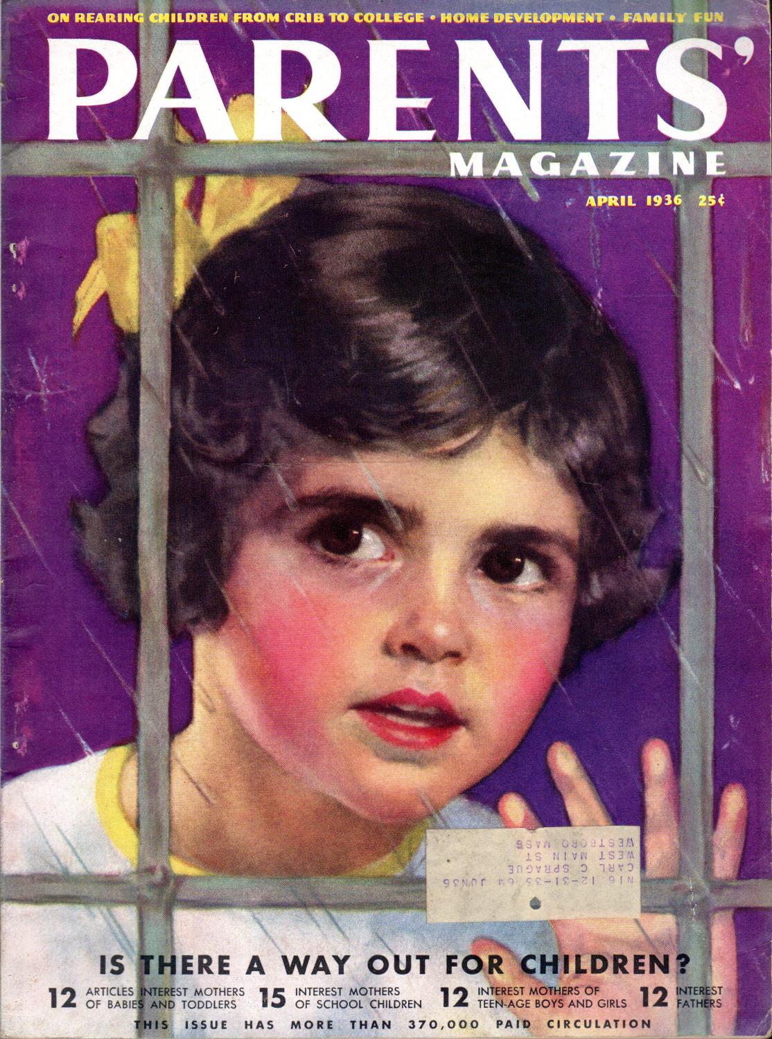 Parents' Magazine: Volume XI, No. 4: April, 1936 by Hecht, George J ...