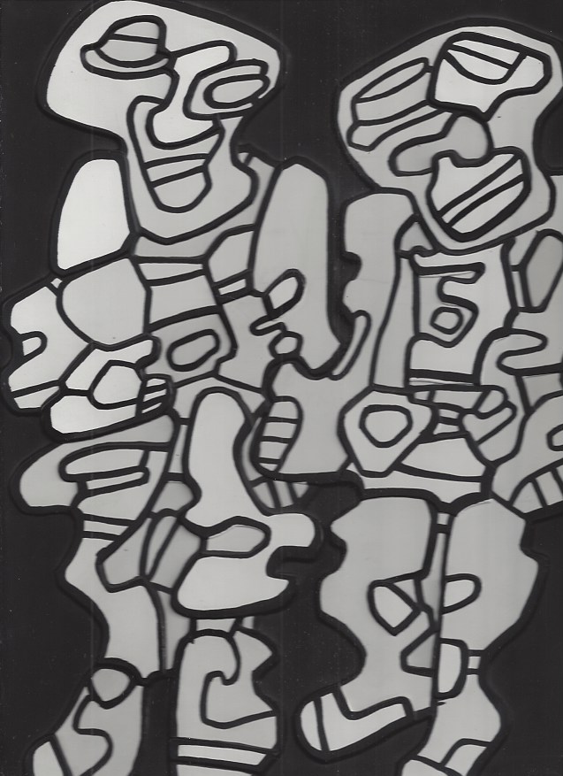 JEAN DUBUFFET - "L'HOURLOUPE" Included "Deux personnages" vacuum-formed ...