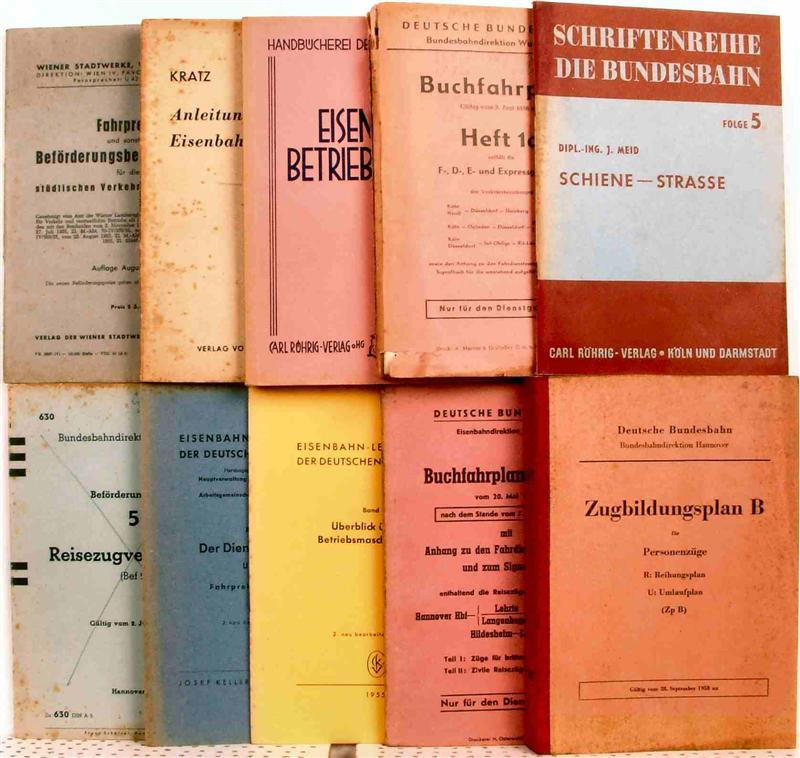 15 German railway Timetables and German Railway Literature by A: Very ...