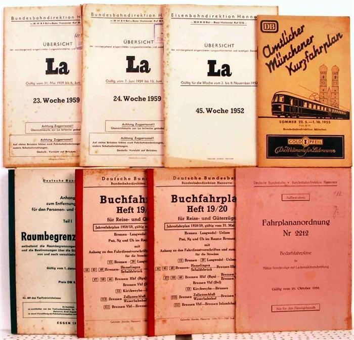 14 German Railway Timetables par A: Very Good Paperback | BIANCOLIBRARY