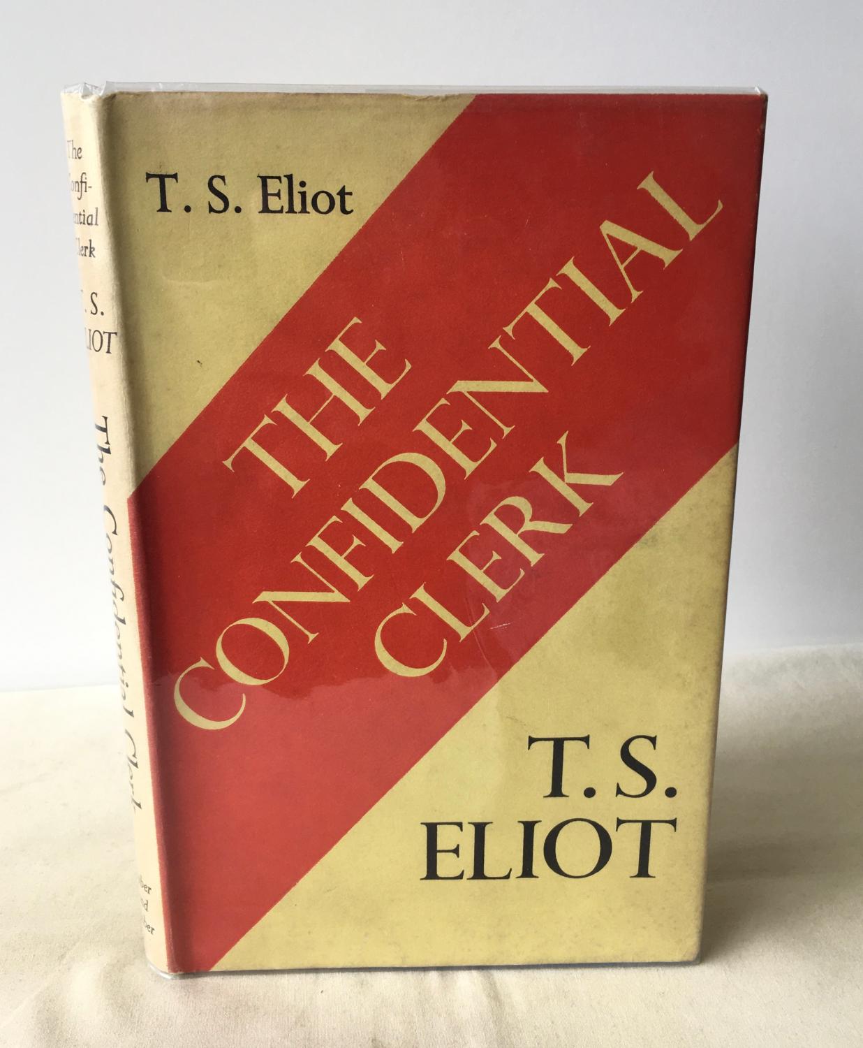 The Confidential Clerk by Eliot, T.S.: Very Good Hardcover (1954) First ...