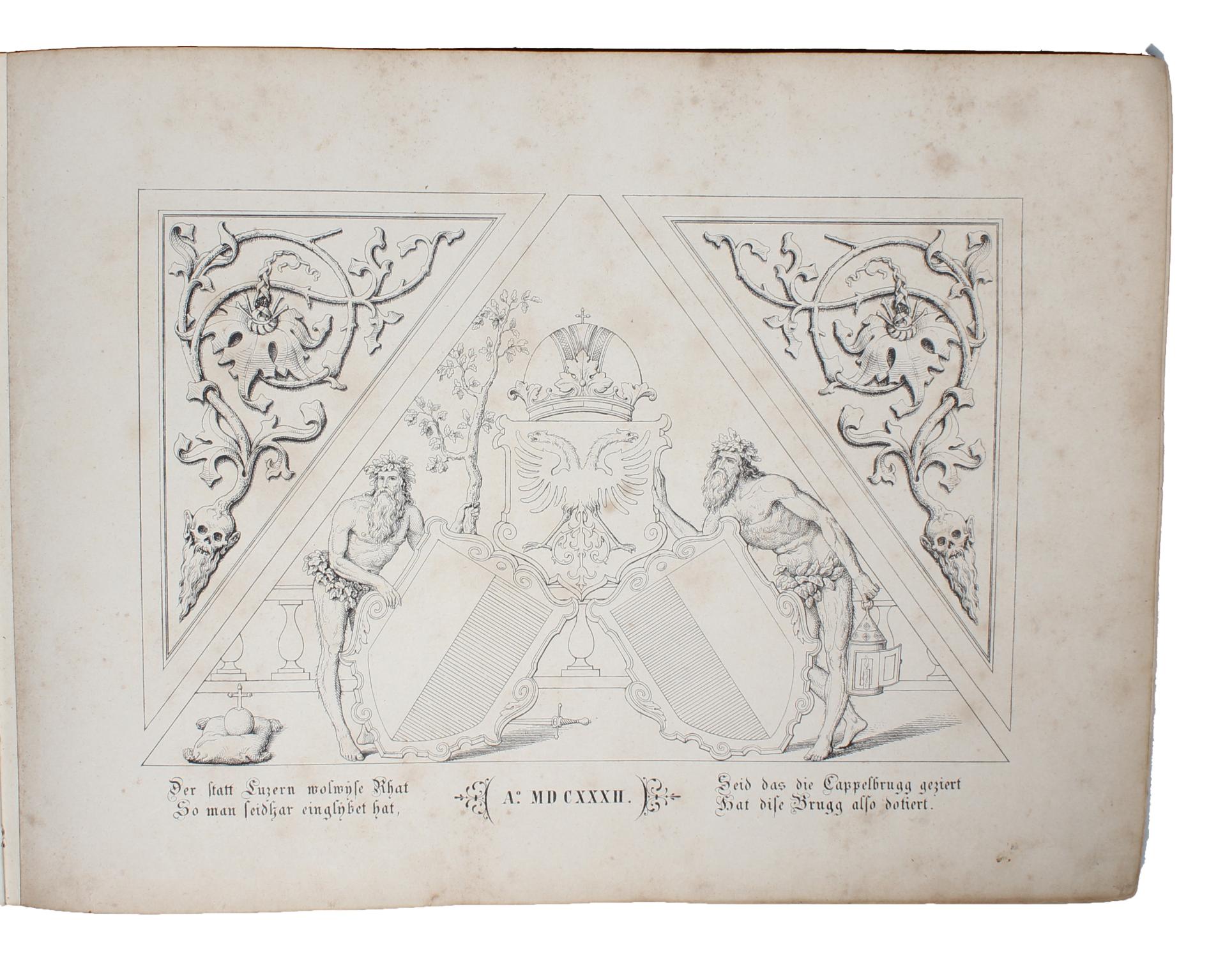 Der Todtentanz. Gemälde auf der Mühlenbrücke in Luzern ausgeführt von ...