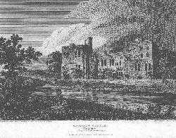 Wressle Castle, as it appeared before the Fire in 1796, Yorkshire. par ...