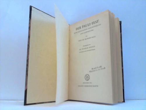 der pauli test von wilhelm arnold - ZVAB