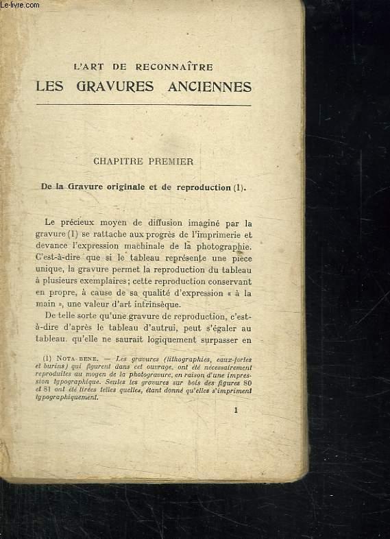 L ART DE RECONNAITRE LES GRAVURES ANCIENNES. by ÉMILE-BAYARD .: bon ...