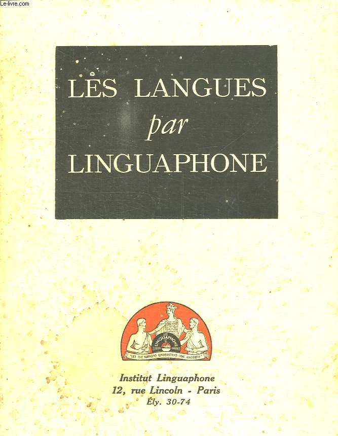 LES LANGUES PAR LINGUAPHONE. par COLLECTIF.: bon Couverture souple | Le ...