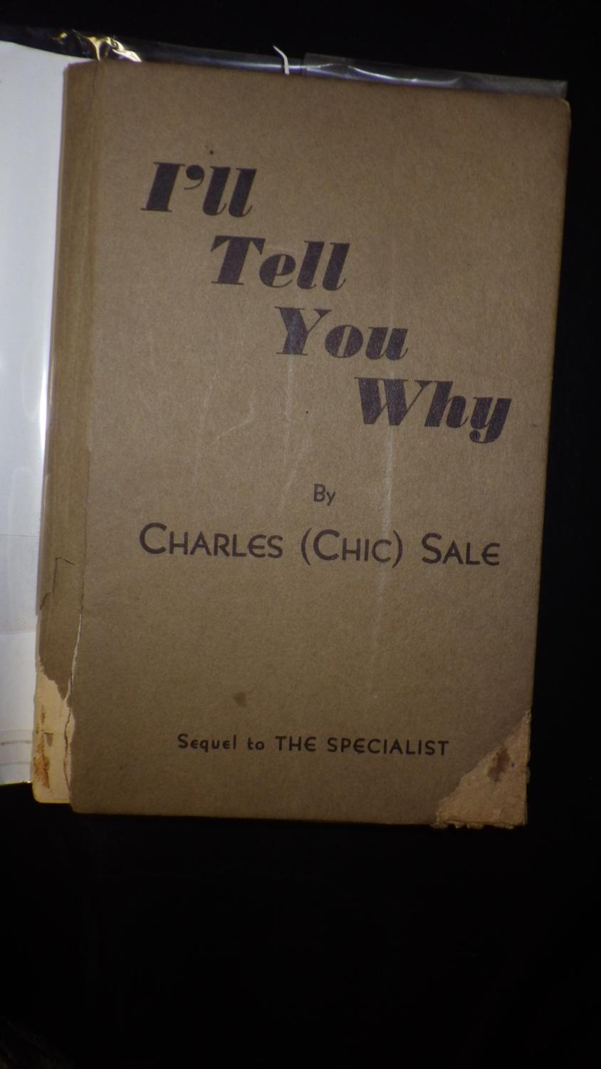 I'll Tell You Why Written By Charles (Chic) Sale (Illustrator Percy ...