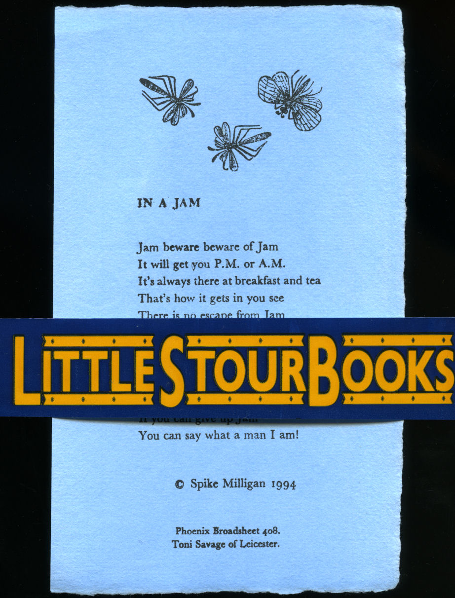 In A Jam: Poem | Phoenix Broadsheet No. 408 by Milligan, Spike [1918 ...