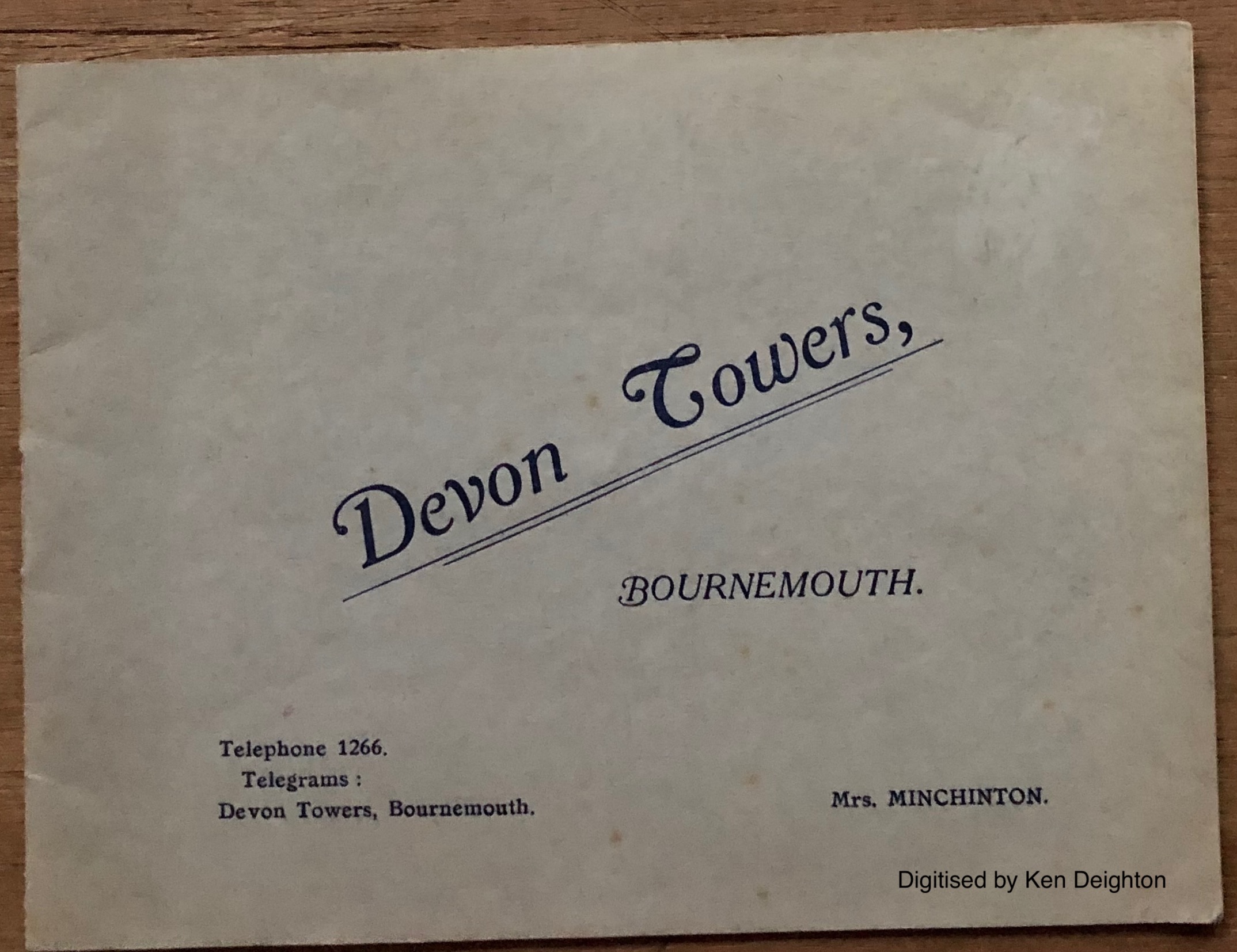 Devon Towers Bournemouth [ ADVERTISING BOOKLET ] by anonymous: Near ...