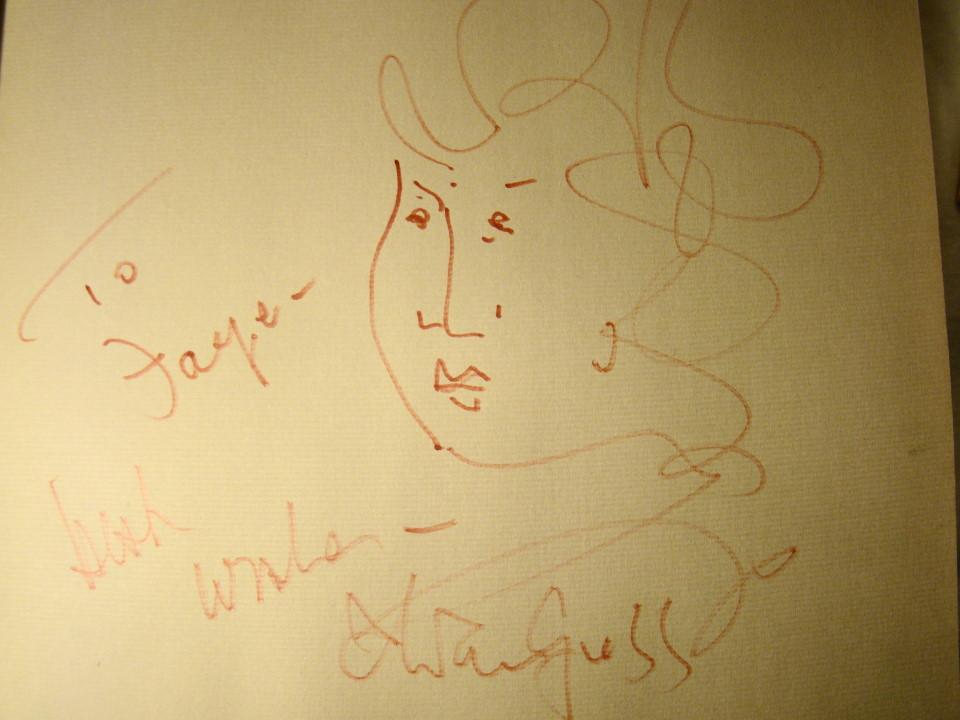 Chaim Gross. Presentation copy signed by Gross with original drawing ...