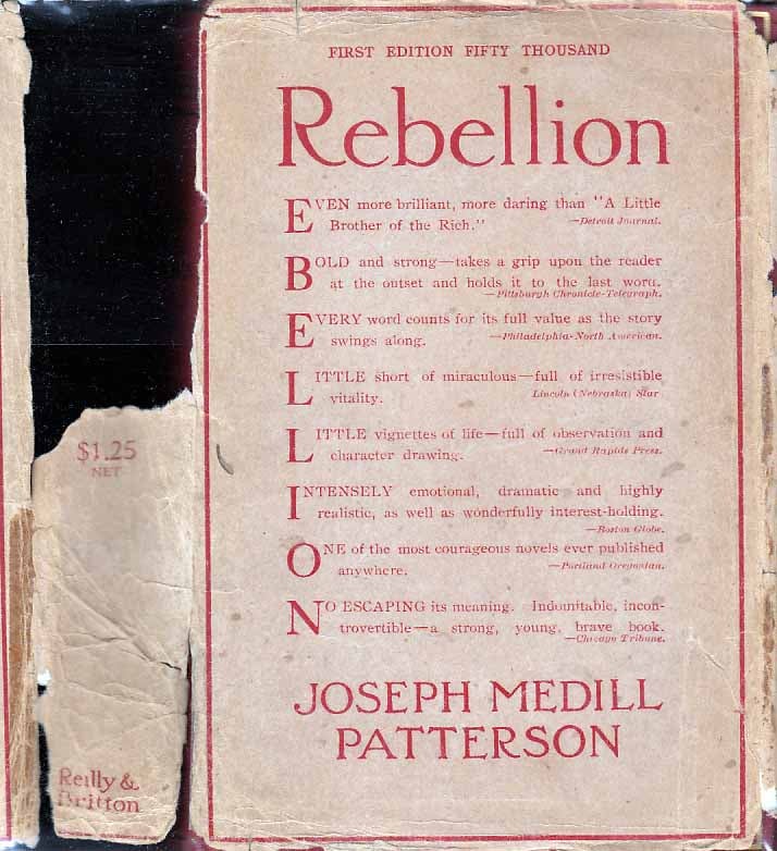 Rebellion by PATTERSON, Joseph Medill: (1911) | Babylon Revisited Rare ...