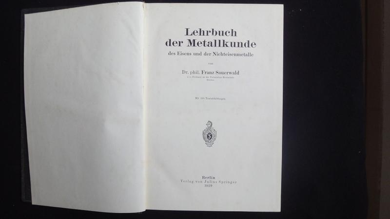 Lehrbuch der Metallkunde des Eisens und der Nichteisenmetalle. de ...