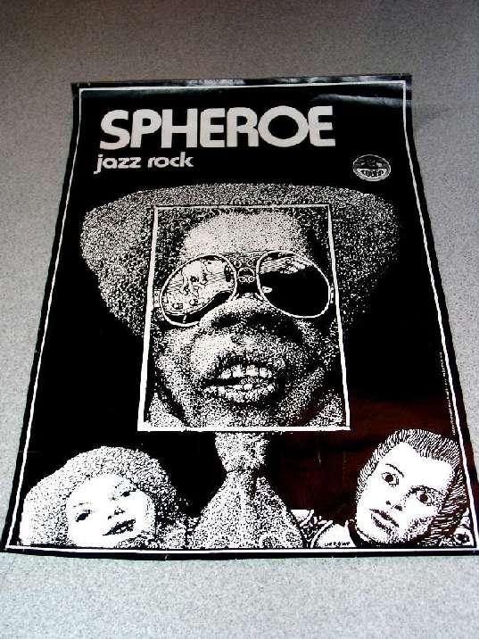 Affiche des années 70 illustré par VERGIER - SPHEROE Jazz rock. Cobra ...