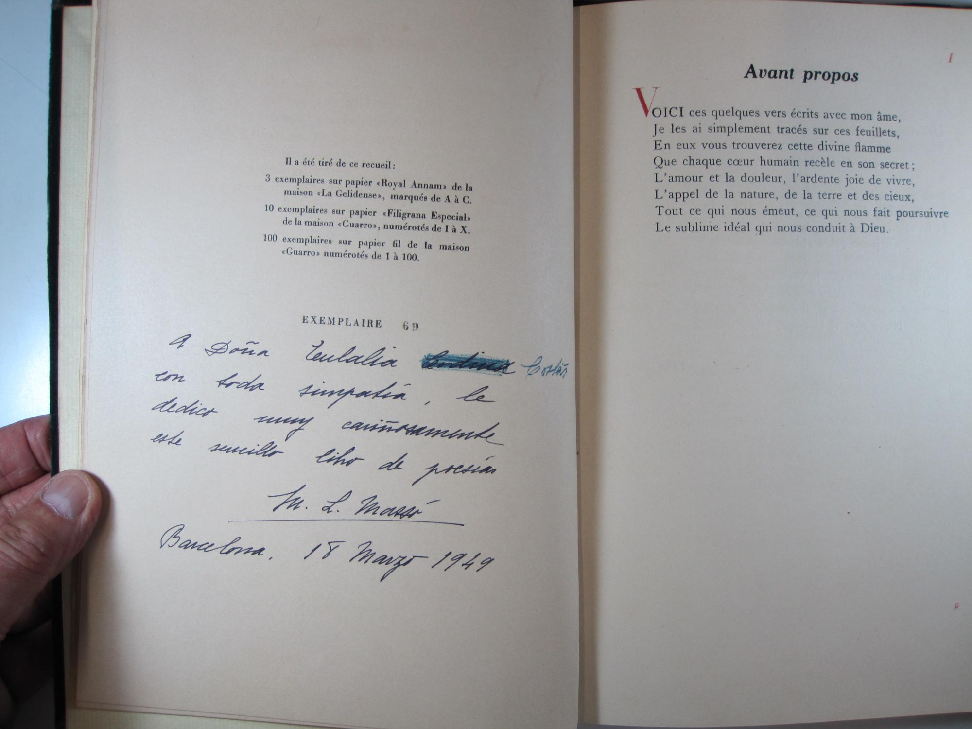 POESIES DE MARIA LUISA MASSO by MASSO, MARIA LUISA | Costa Llibreter