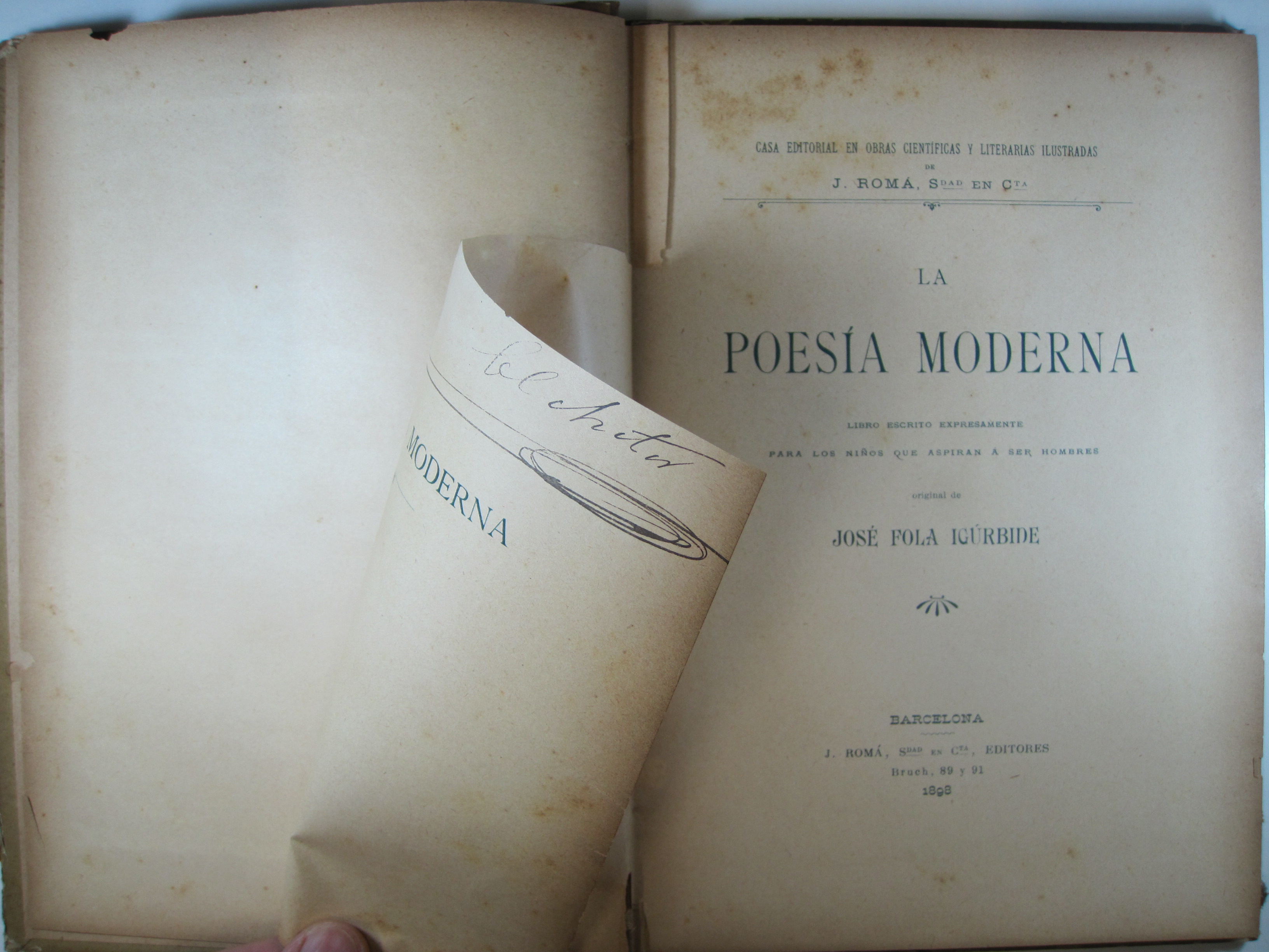 LA POESIA MODERNA de FOLA IGURBIDE, JOSE | Costa LLibreter