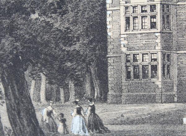 Fine Original Lithotint Illustration of Charlton House, Kent By W. L ...