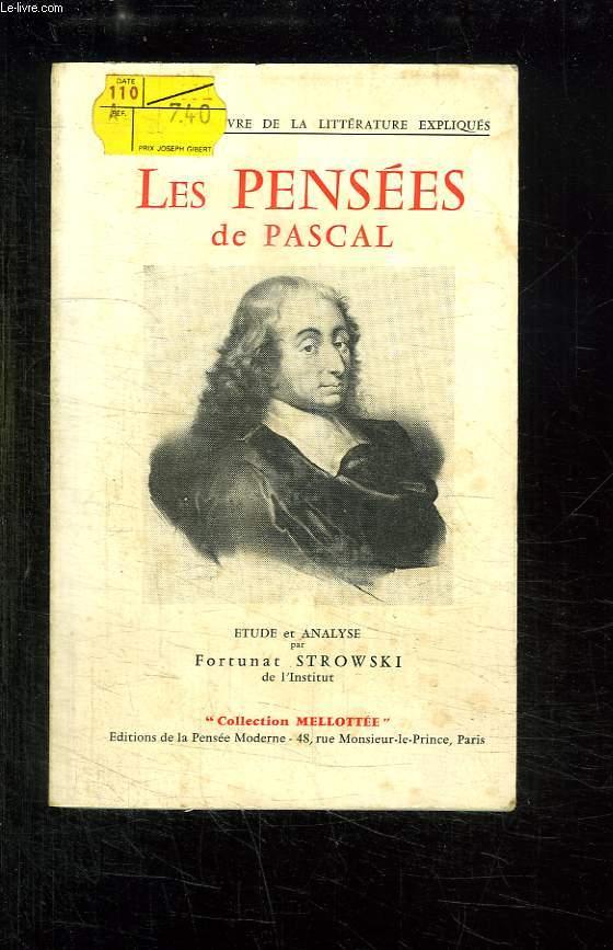 LES PENSEES. par PASCAL.: bon Couverture souple (1965) | Le-Livre