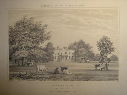 Fine Original Lithograph Illustration from the Mansions of England and ...