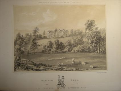 Fine Original Lithograph Illustration from the Mansions of England and ...
