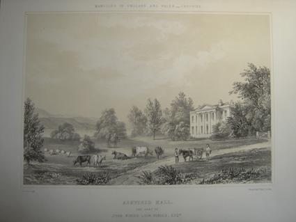 Fine Original Lithograph Illustration from the Mansions of England and ...