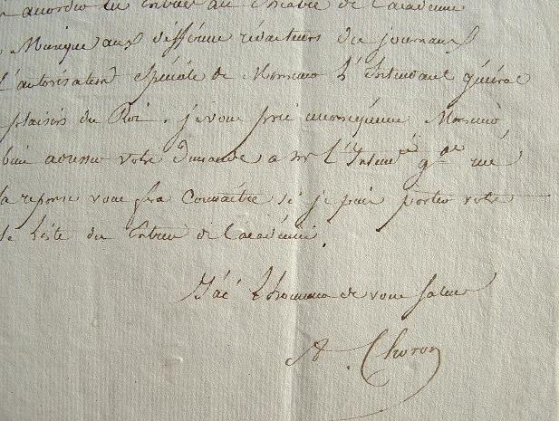 Alexandre Choron régit les entrées à l'Académie Royale de Musique. by ...