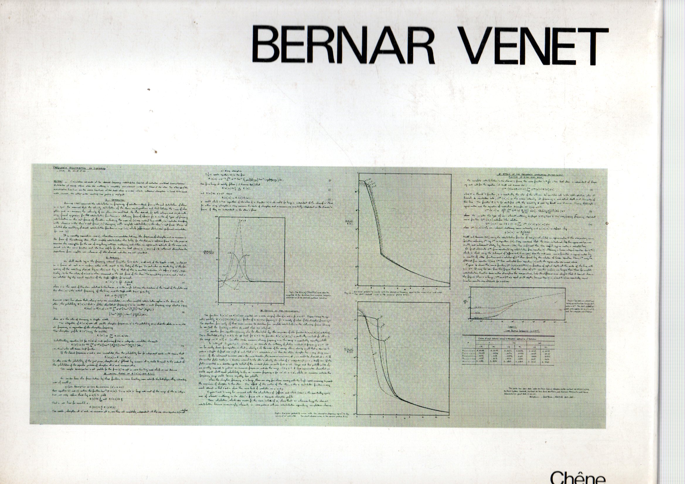 BERNAR VENET by Catherine Millet - Venet, Bernar: Very Good Hardcover ...