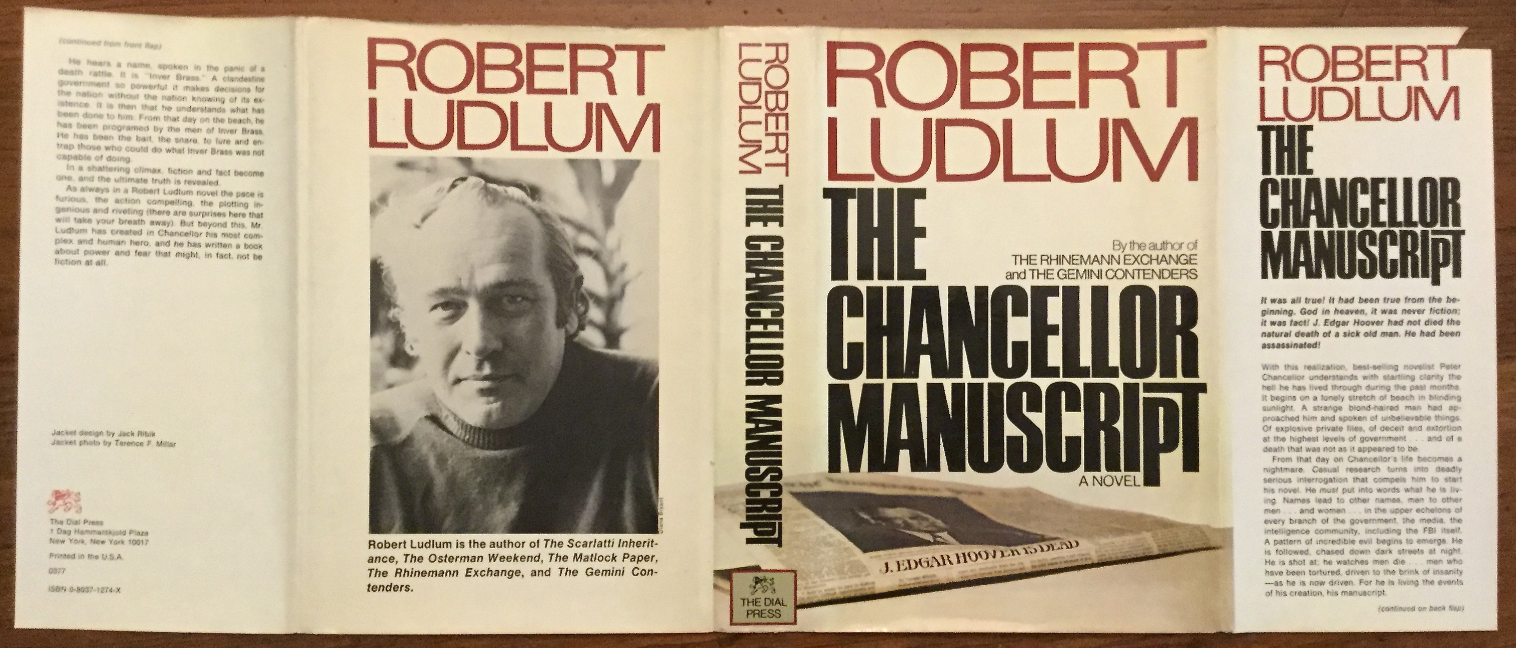 The Chancellor Manuscript by Ludlum, Robert: Fine Hardcover (1977 ...