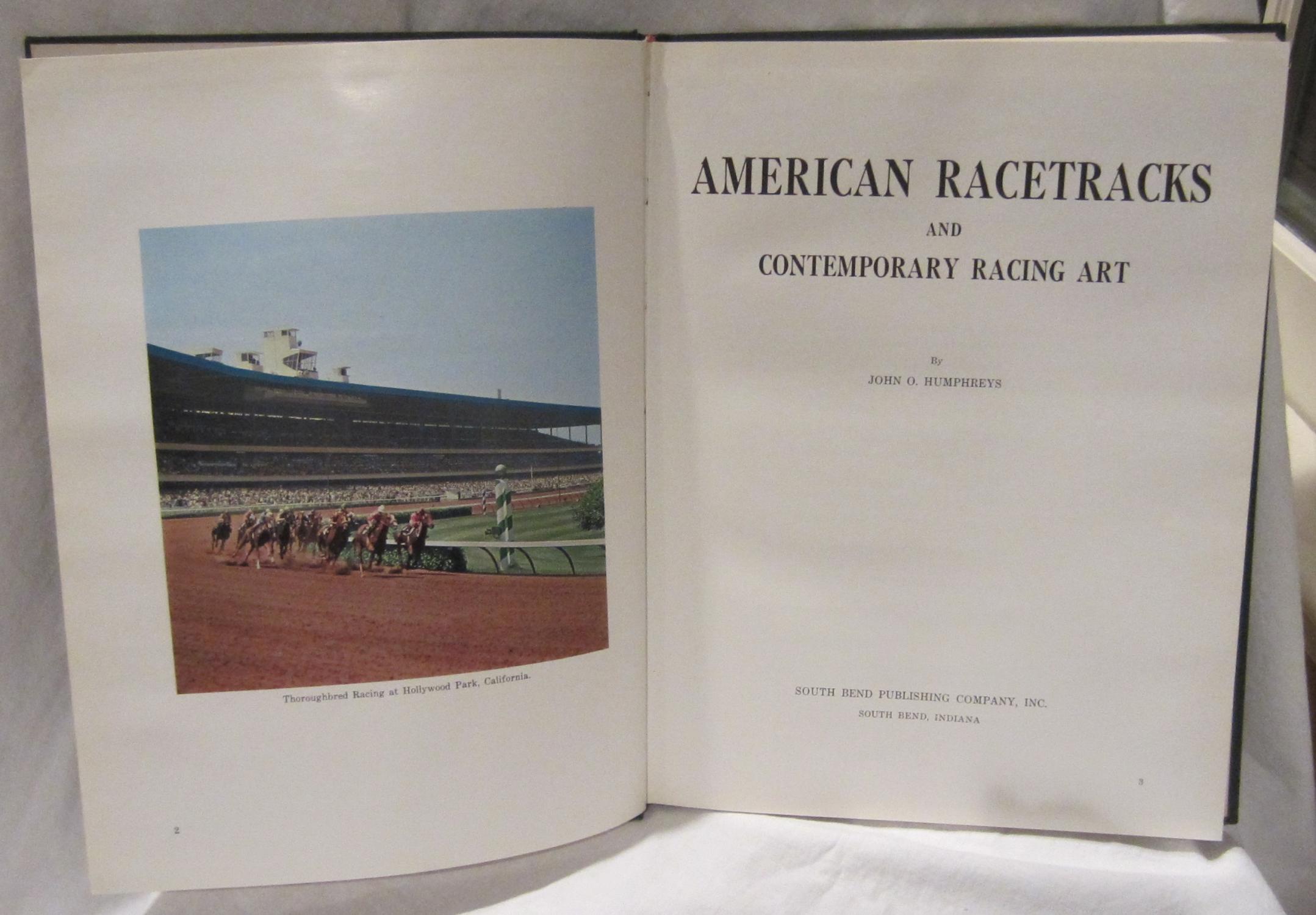 AMERICAN RACETRACKS and Contemporary Racing Art by Humphreys, John O ...