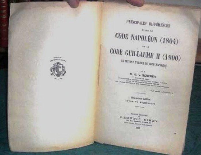 Principales différences entre le Code Napoléon (1804) et le Code ...