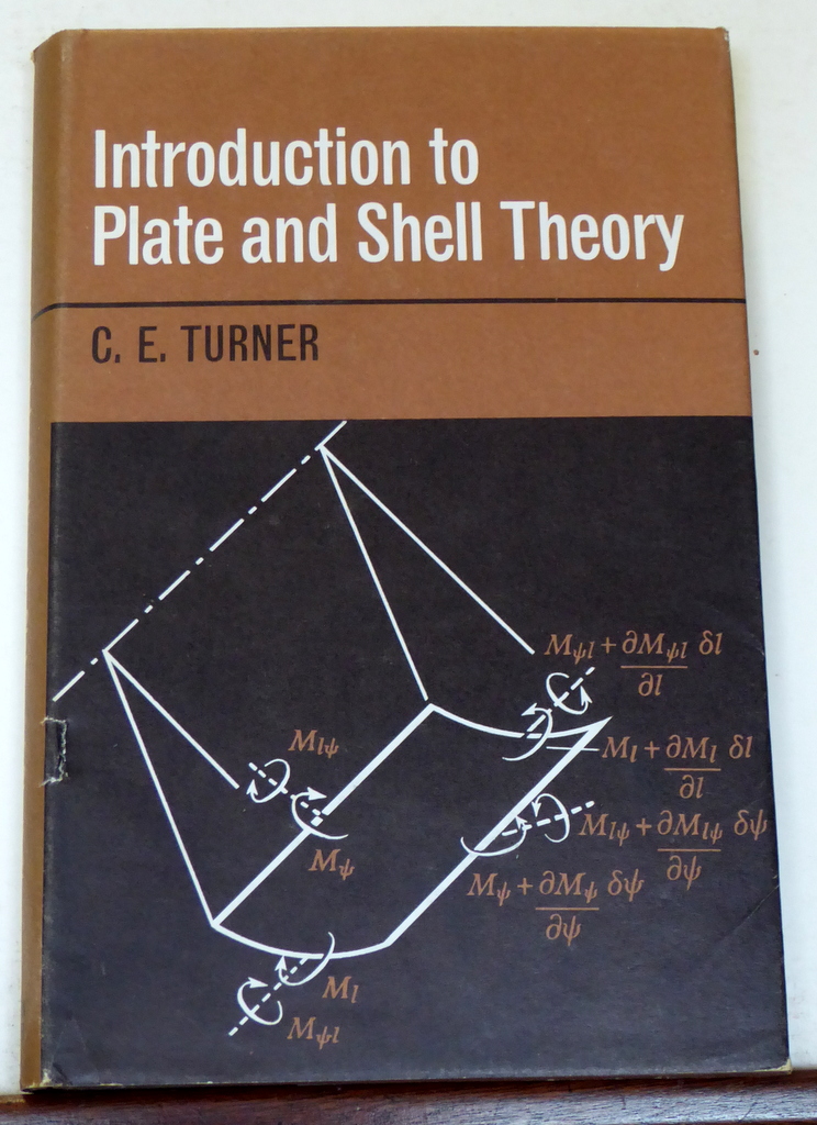 INTRODUCTION TO PLATE AND SHELL THEORY by Turner, C. E.: Very Good Hard ...