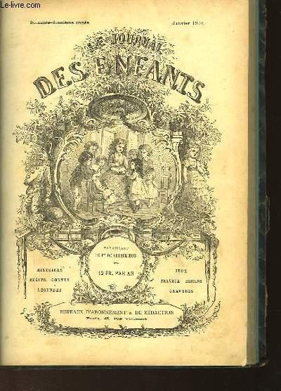 LE JOURNAL DES ENFANTS 72ème année - Janvier à décembre 1894 par ...