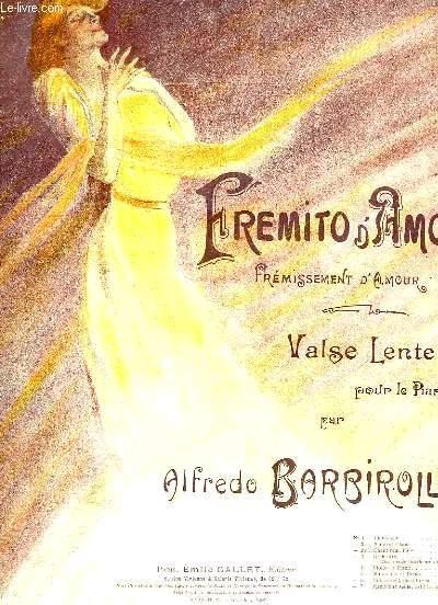 FREMITO D'AMORE by BARBIROLLI Alfredo: Sheet Music | Le-Livre