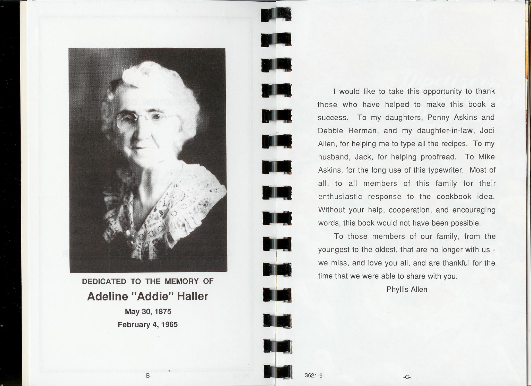 Seasoned with Love : Haller Family Cookbook 1989 par Allen, Phyllis ...