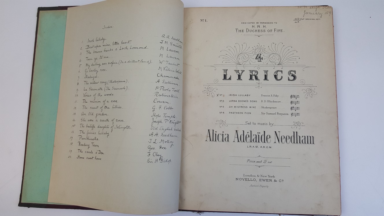 Bound collection of 20 pieces of music with words by Sullivan, Arthur ...