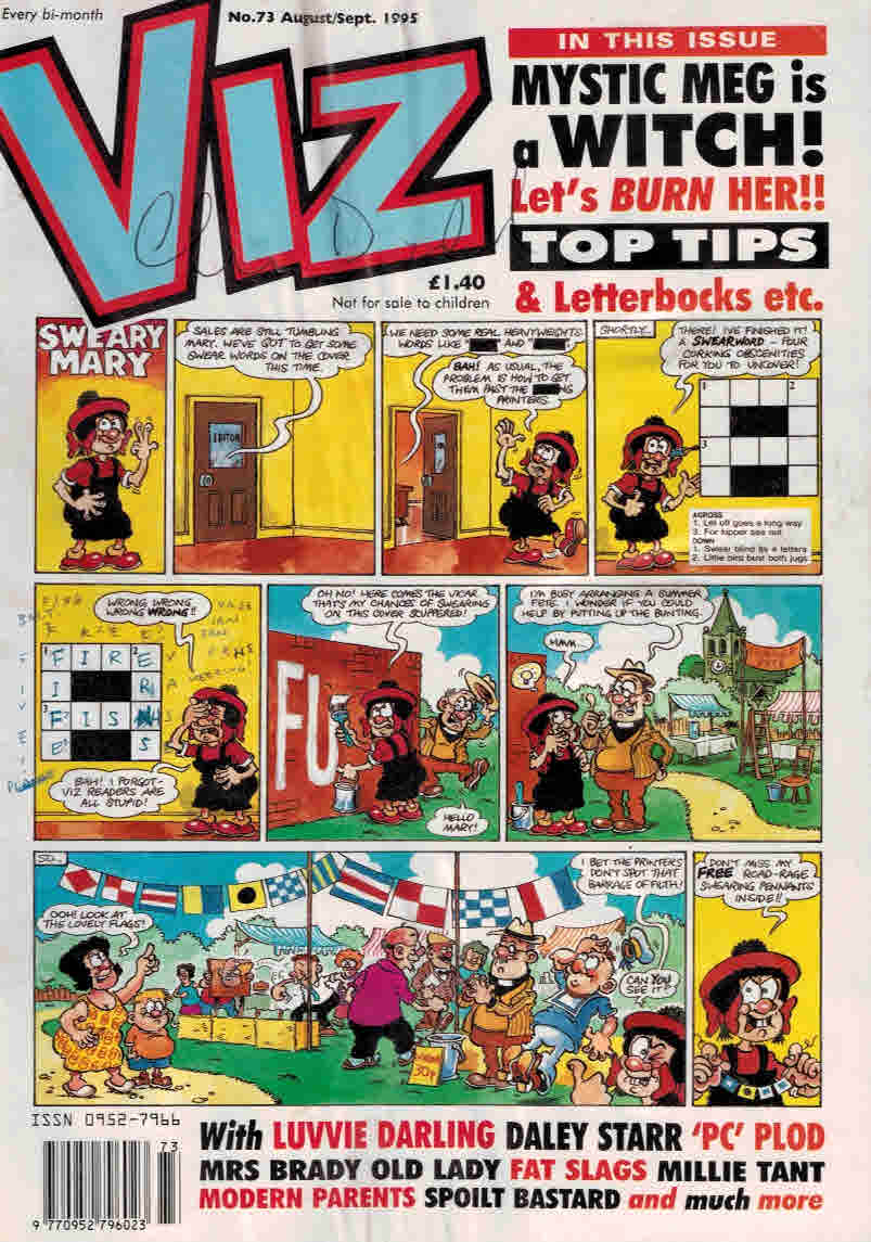 Viz Comic no 73. Signed copy by Donald, Chris: paper cover (1995) First ...