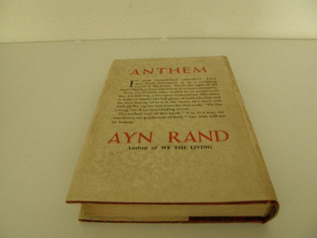 Anthem by Rand, Ayn: Fine Hardcover (1938) 1st Edition, Signed by ...