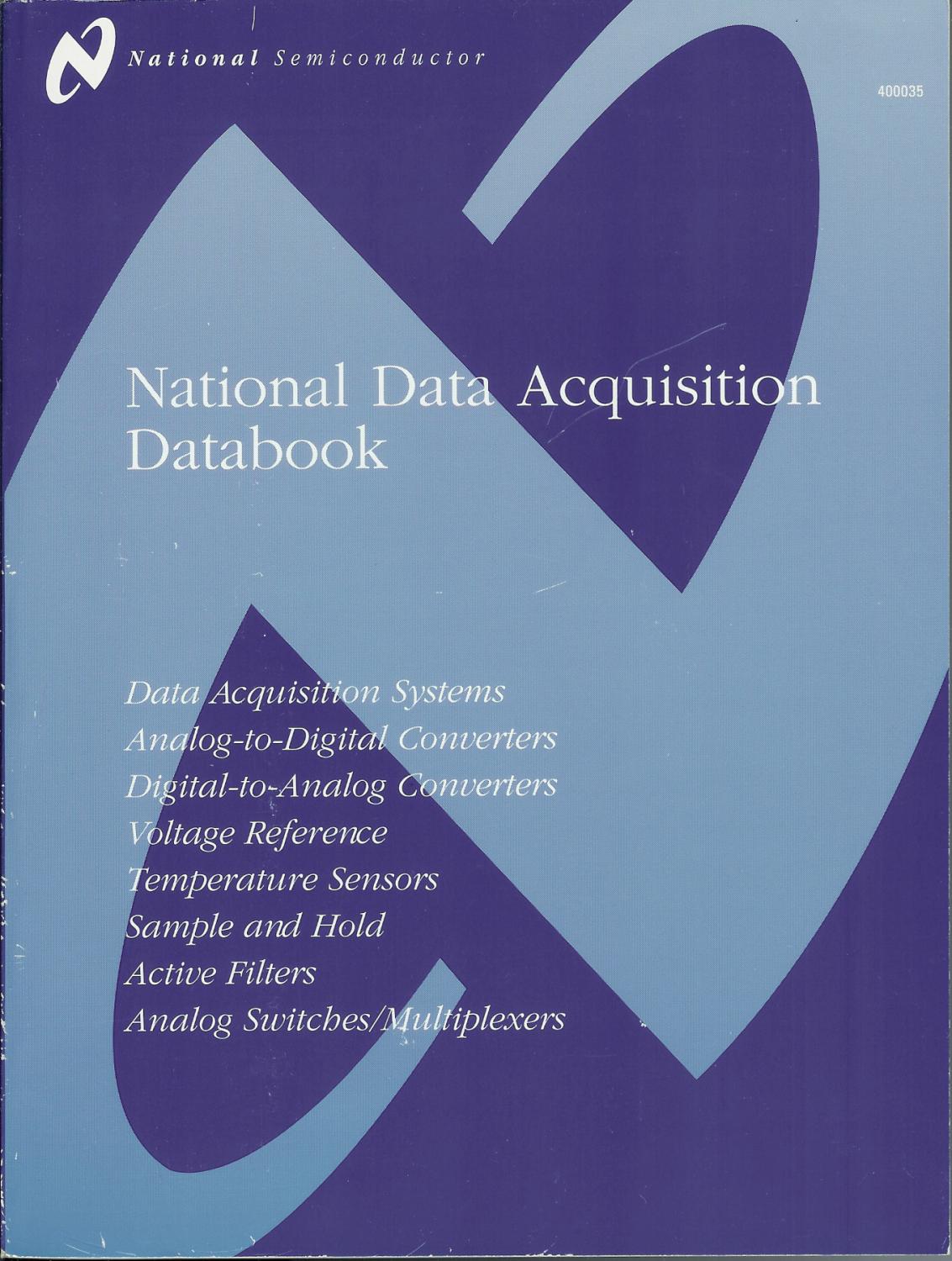National Data Acquisition Databook by Editors: Very Good Trade ...
