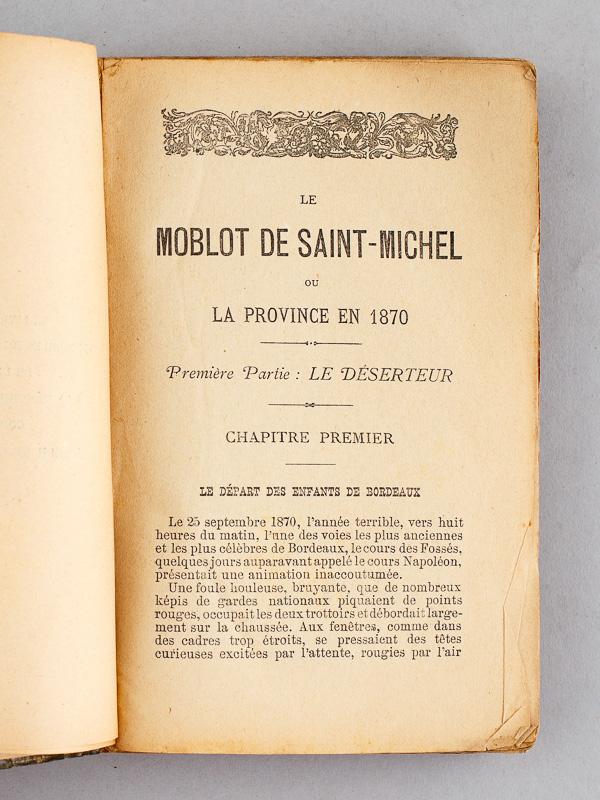 Le Moblot de St Michel ou la Province en 1870 par DUPRAT, Georges ...