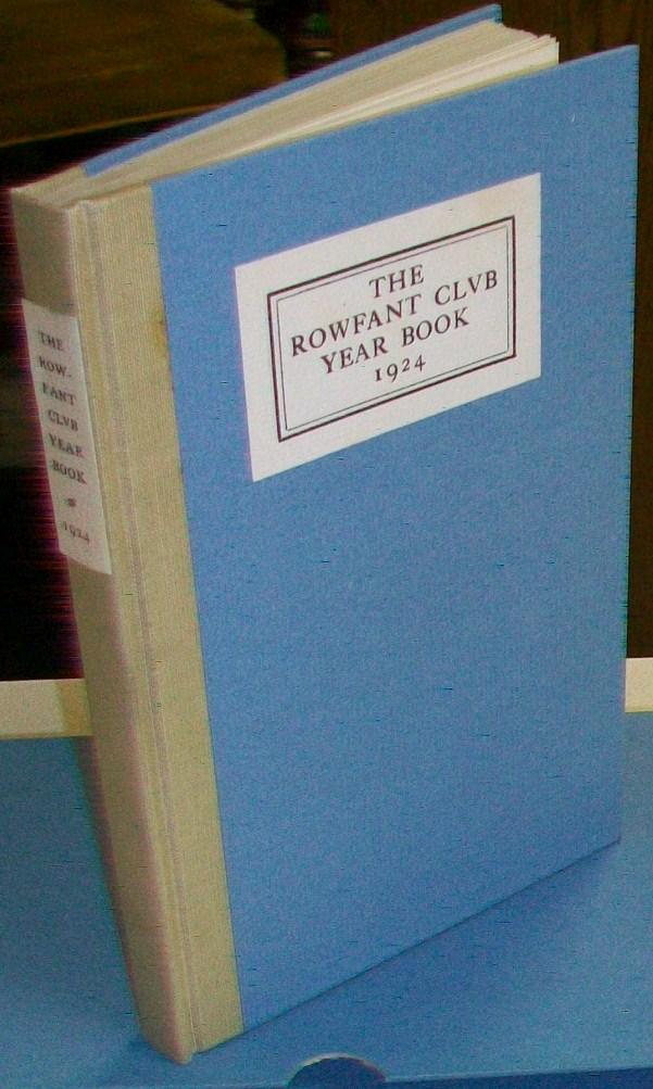 The Rowfant Club Year Book 1924 by Lemperly, Paul (president): Very ...