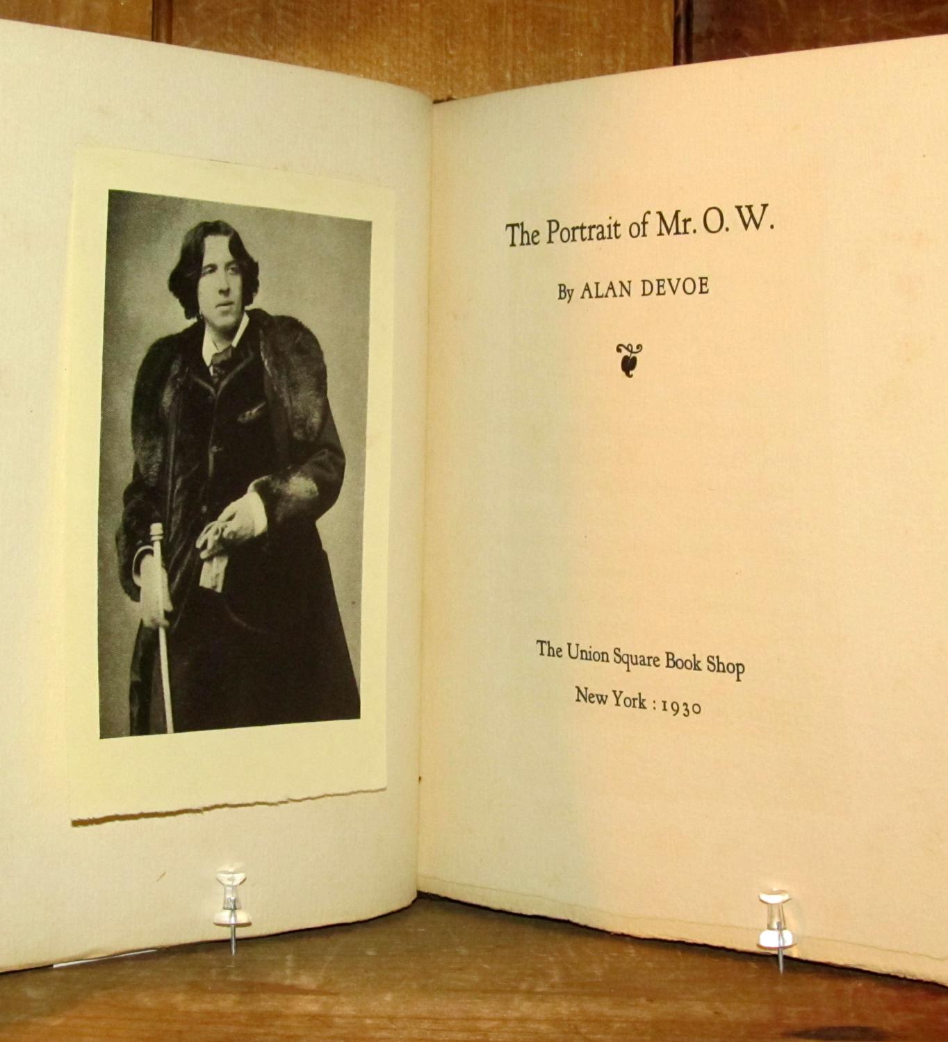 The Portrait of Mr. O. W. by Devoe, Alan: Good + Hardcover (1930) First ...