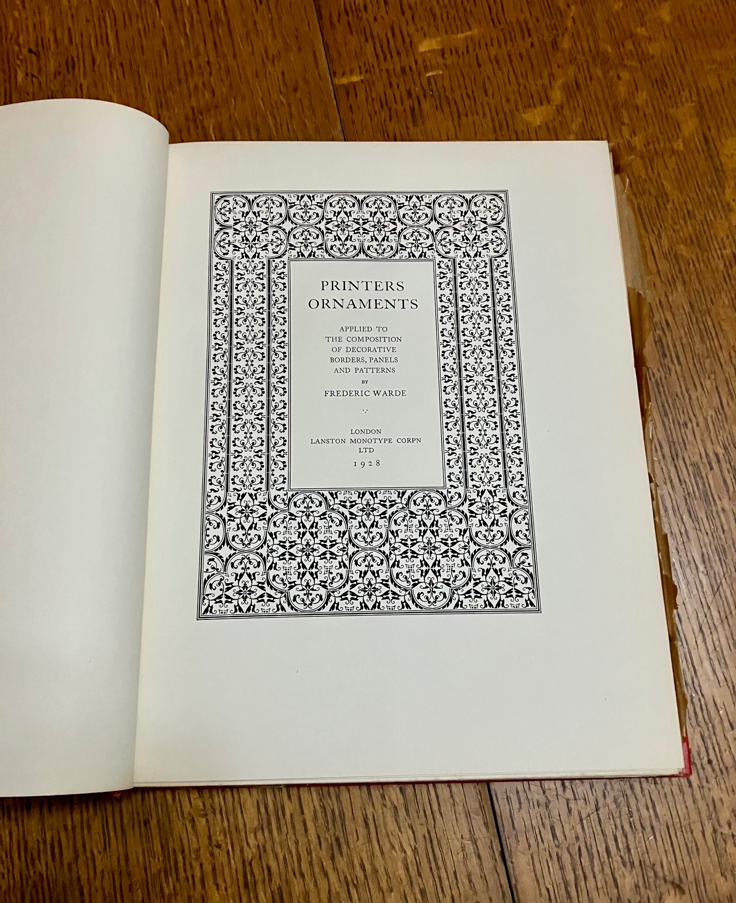 PRINTERS ORNAMENTS. Applied to the Composition of Decorative Borders ...