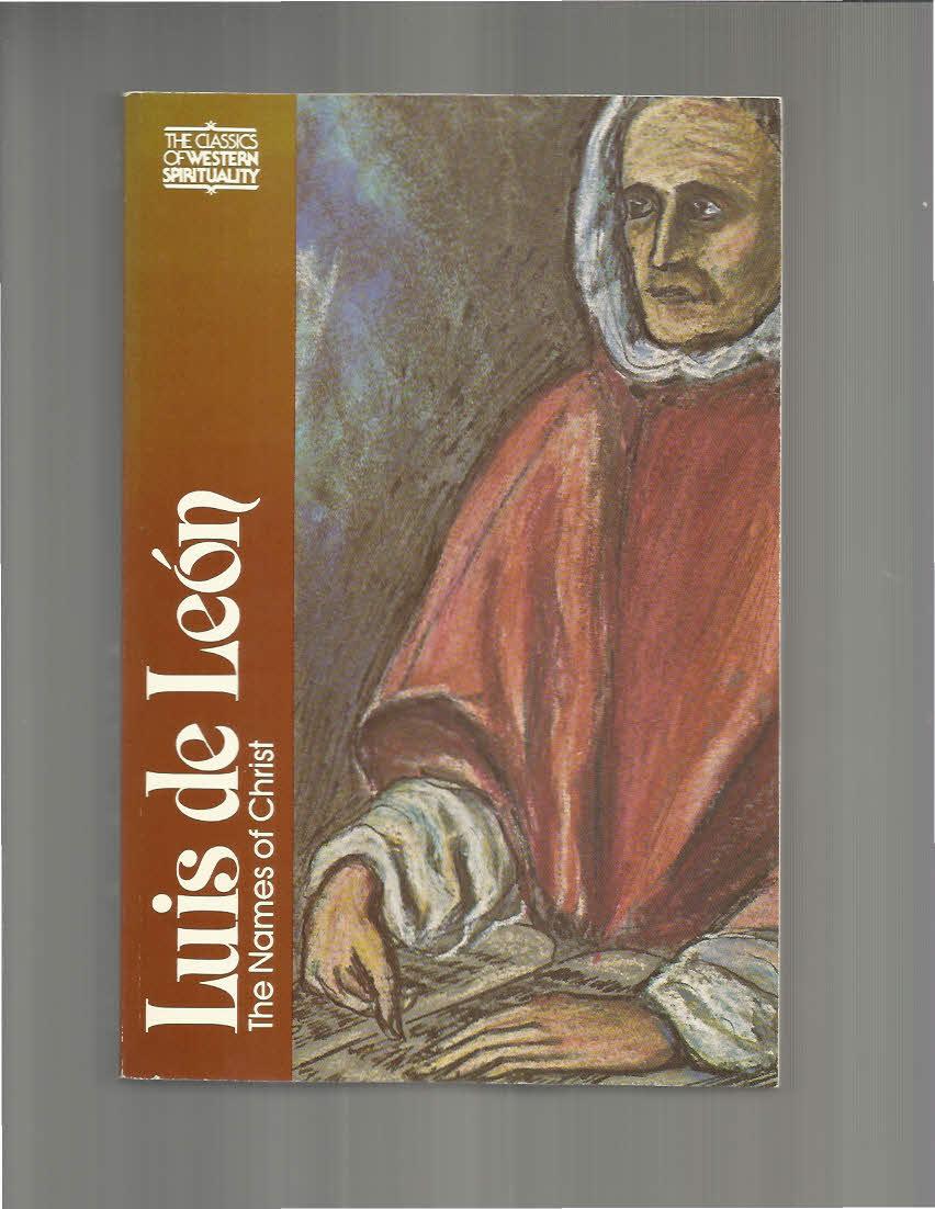 THE NAMES OF CHRIST. Translation And Introduction By Manuel Duran And ...