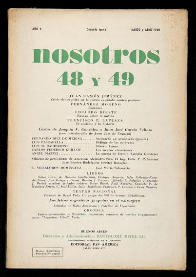 Revista NOSOTROS Nos. 48 & 49.- Segunda época by Jiménez, Juan Ramón ...