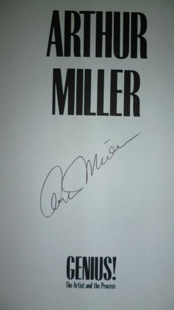 Arthur Miller - Signed by Arthur Miller by Glassman, Bruce (Arthur ...