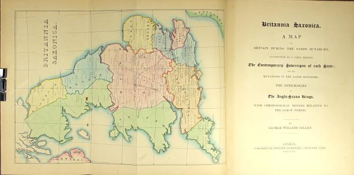 Britannia Saxonica. A map of Britain during the Saxon octarchy ...